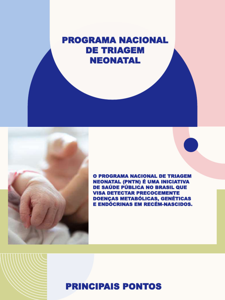 Programa Nacional de Triagem Neonatal | PDF