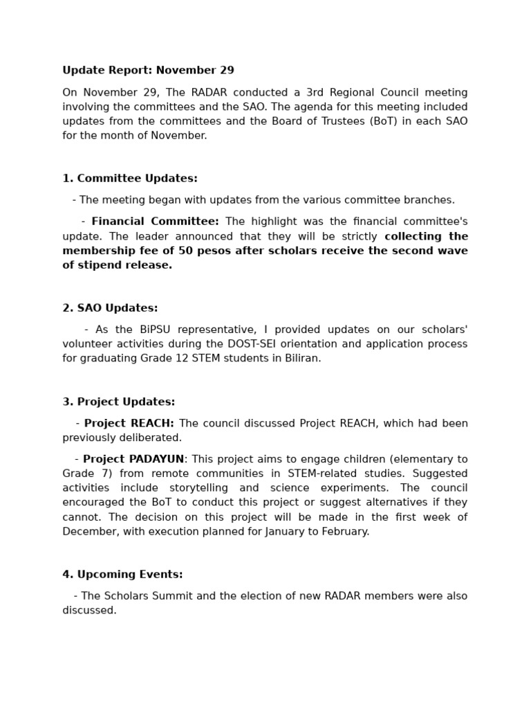 DOST UPDATE | PDF