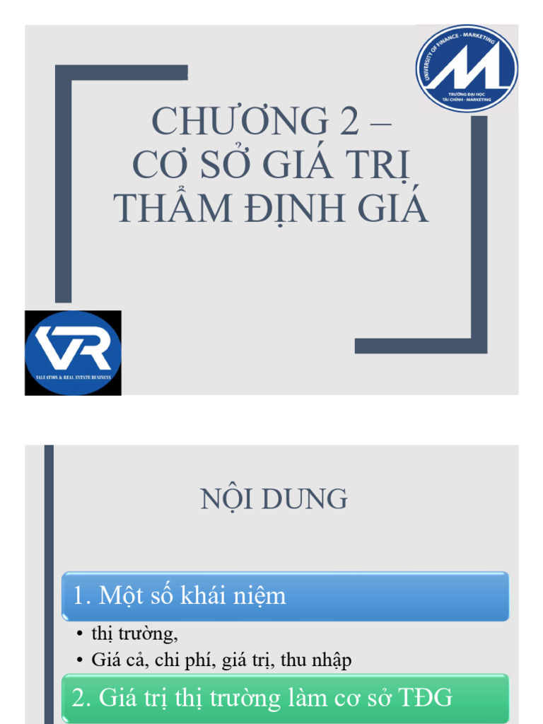 Chap 2 - Co So Gia Tri TDG | PDF
