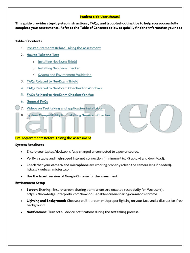 Iamneo RMK USER GUIDE Restrictions | PDF | Mac Os | Random Access Memory