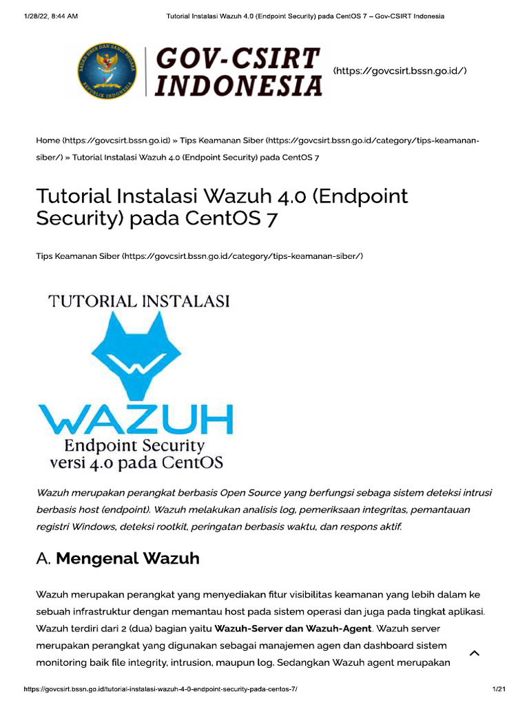Wazuh BSSN | PDF