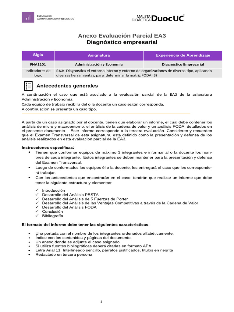 Anexo Caso D EvaluaciónParcial_EA3 (6) | PDF | Business | Calidad (comercial)