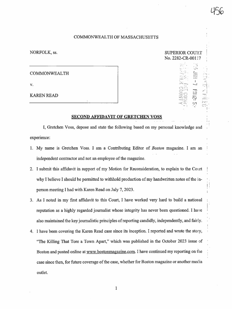 Gretchen Voss Affidavit | PDF
