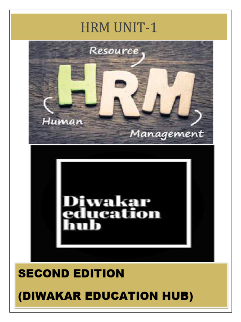 HRM U-1 | PDF | Theory | Incentive