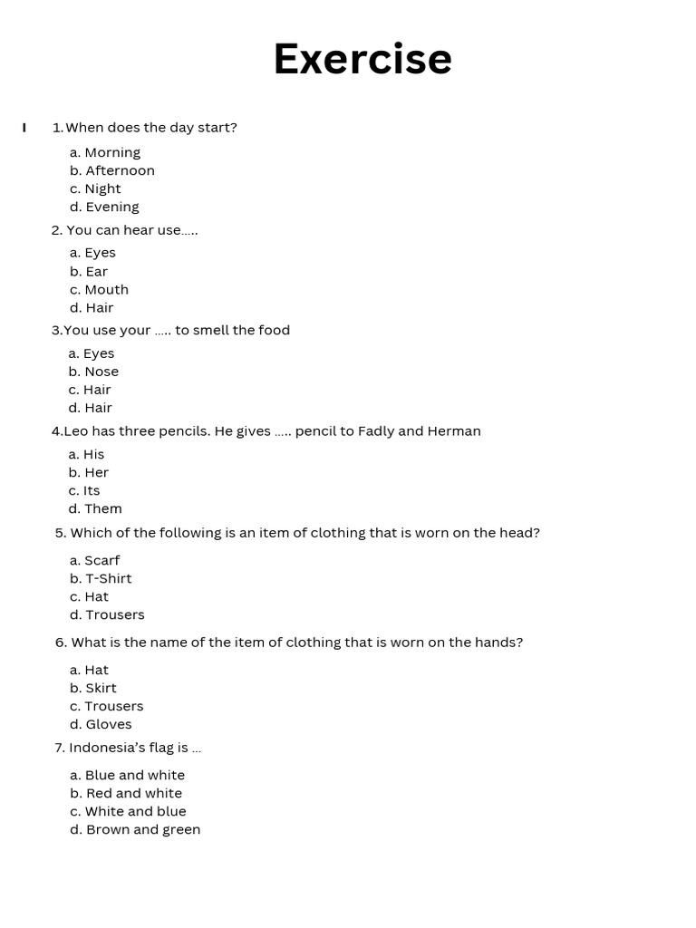 Fun Quiz: Basic Knowledge Questions | PDF