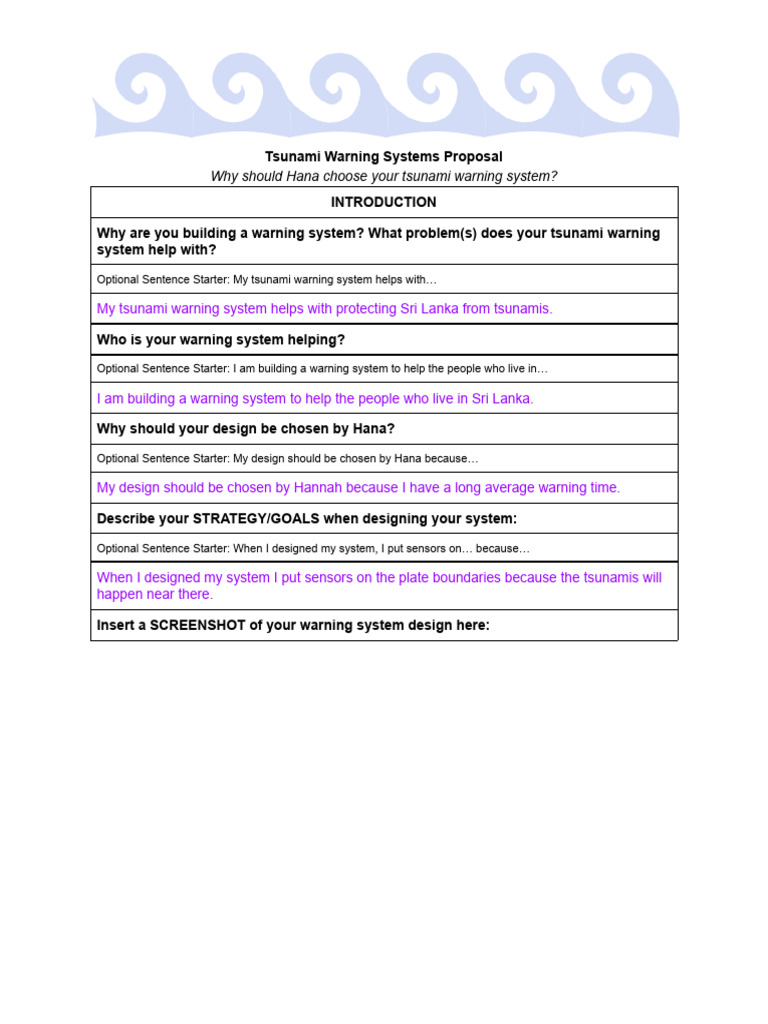 Tsunami Warning System Proposal Assessment | PDF | Tsunami | Geological ...