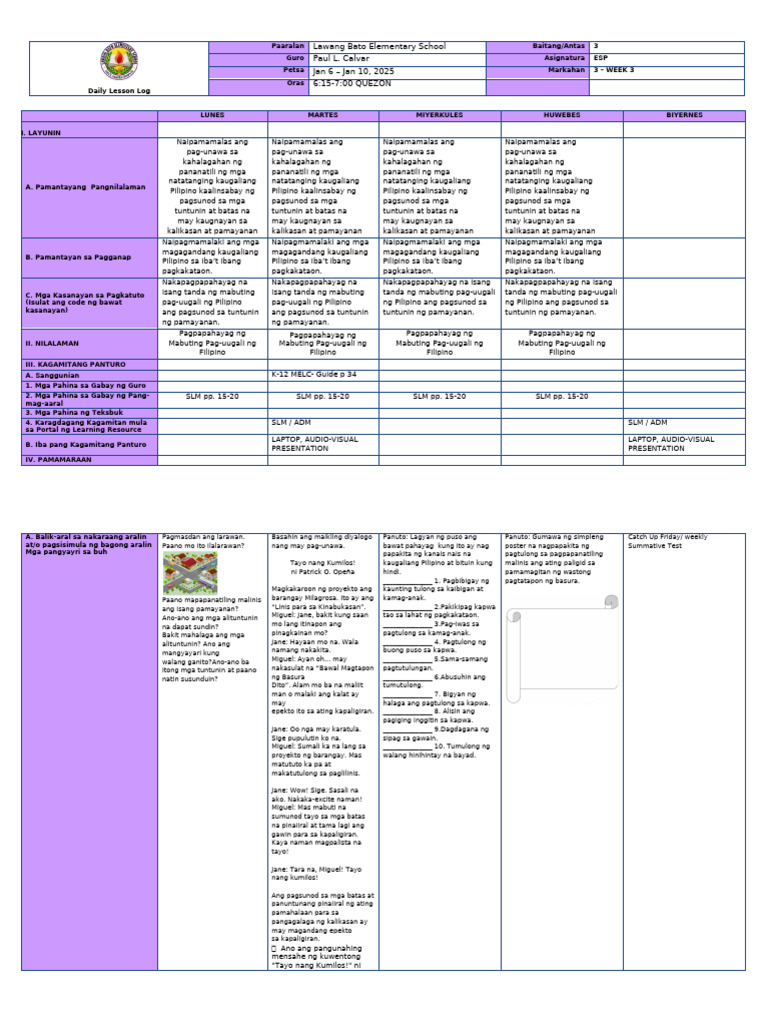 ESP Quarter 3 Wk3 | PDF