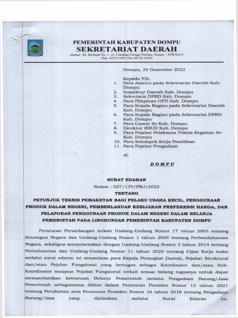 Petunjuk Teknis P3DN | PDF