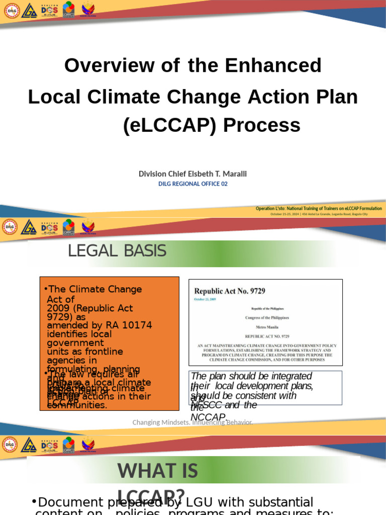 eLCCAP Training for Local Governments | PDF | Climate Change Mitigation ...