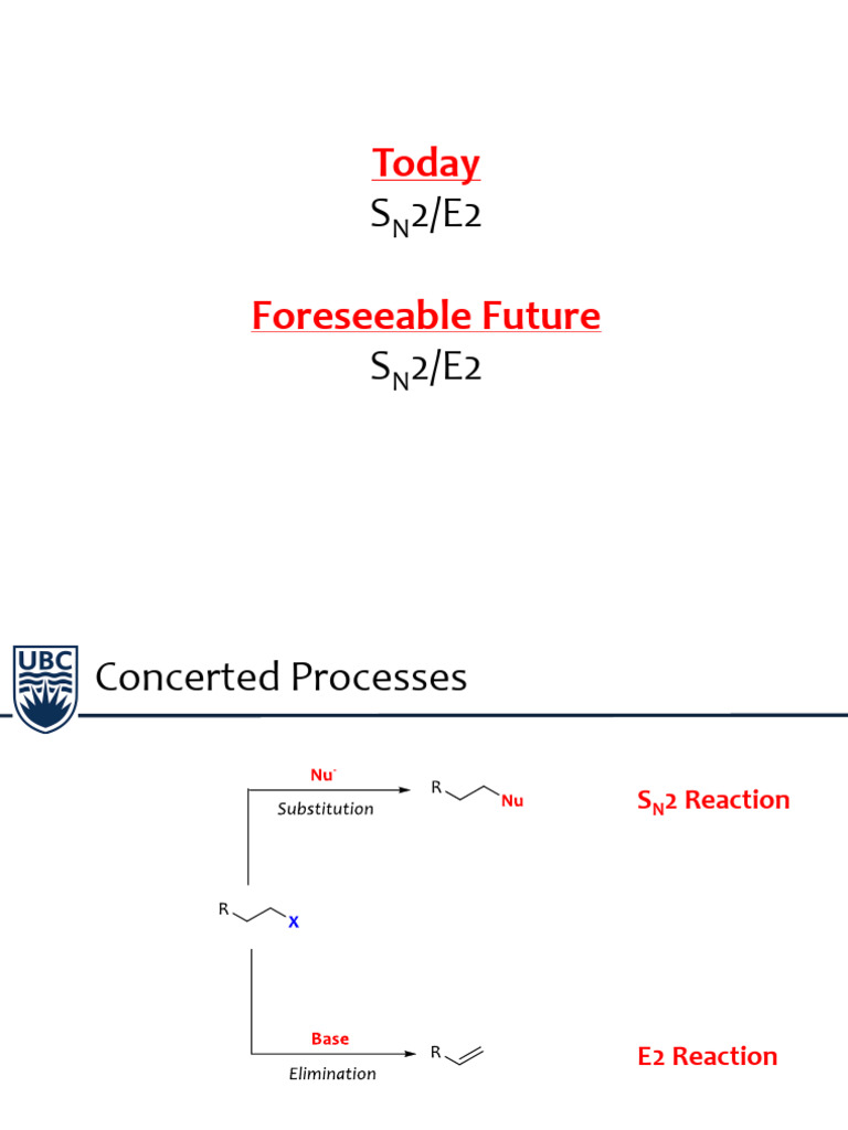 Week+Lecture+6+Part+2+Chem+233+Sn2+e2+to+Post | PDF | Chemical Reactions | Organic Chemistry