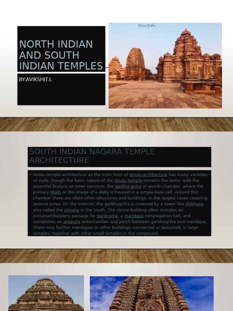 North Indian and South Indian Temples | PDF