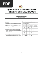 Uasa BM THN 4 Set 1 20242025 by Cikgu Gorgeous | PDF