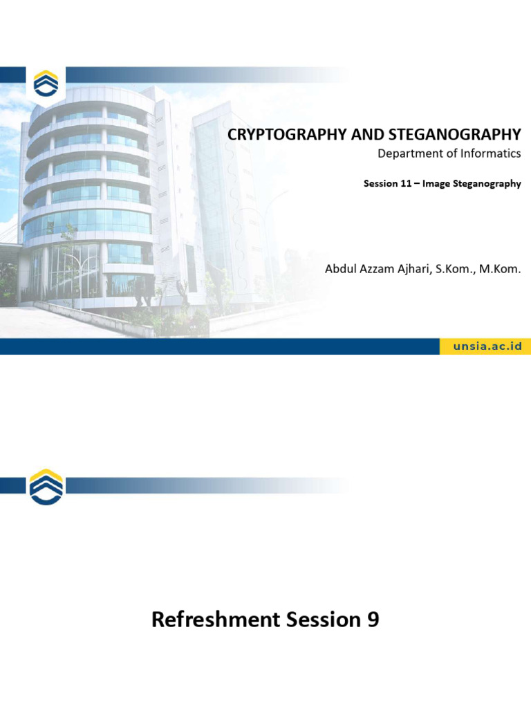 Sesi 11 - Image Steganography | PDF