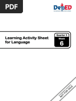 Learning Activity Sheets (LAS) Sample 1 | PDF