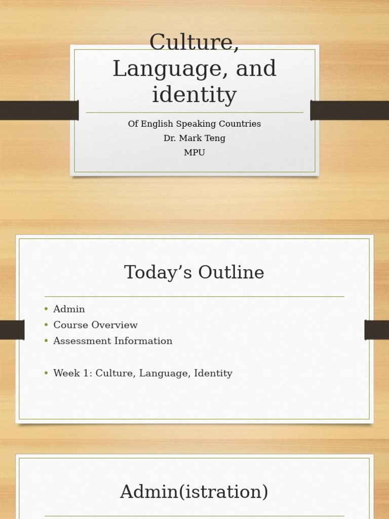 1 Culture Language Identity | PDF | Social Stratification | Accent (Sociolinguistics)