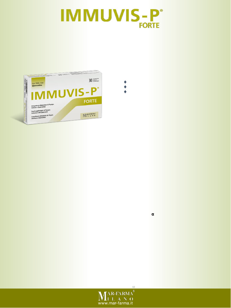 Immuvis-P-Forte_ENG_versione-A | PDF | Antioxidant | Oxidative Stress