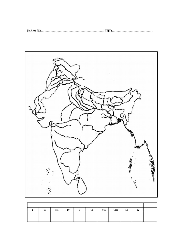 ICSE Map of India-1 | PDF