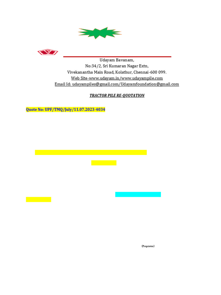 Syed Asharaf-Korattur-11.07.2023 | PDF | Deep Foundation | Concrete