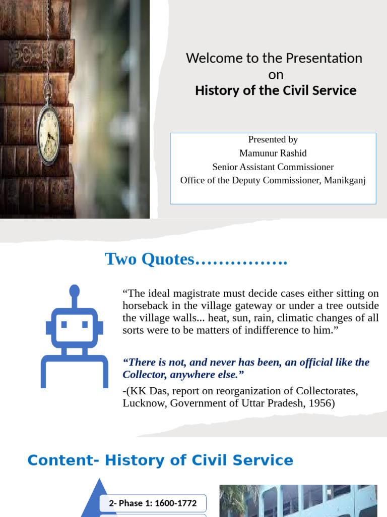 History of Civil Service | PDF | Government