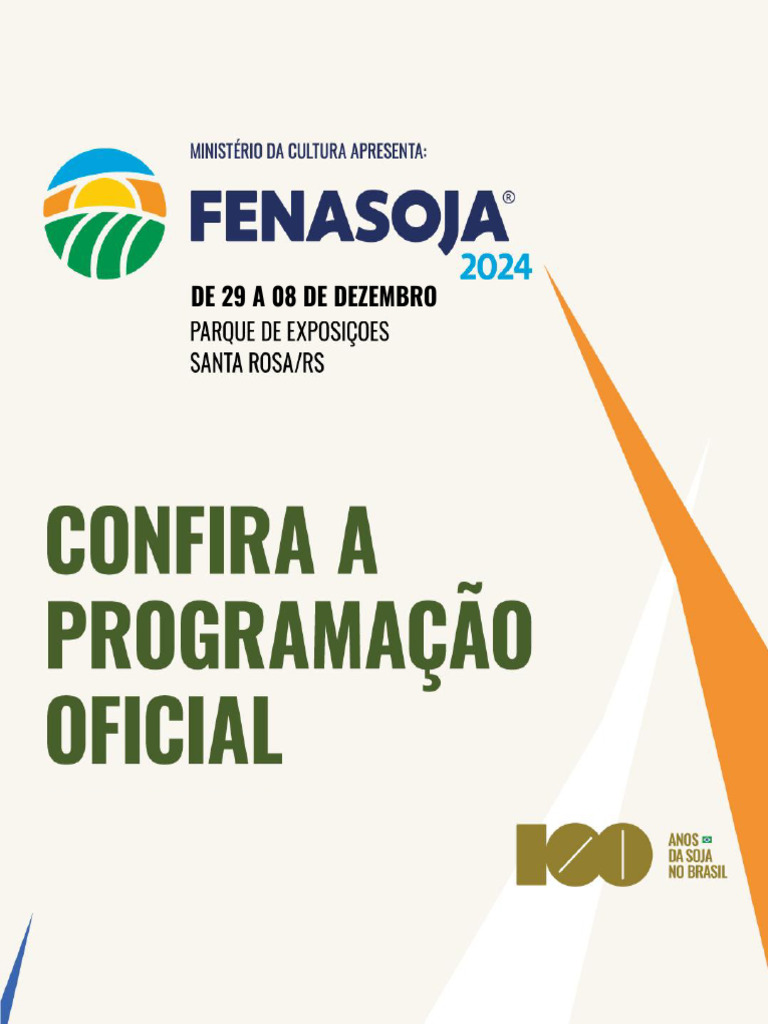 Programacao Geral Fenasoja 2024 Programacao Geral | PDF