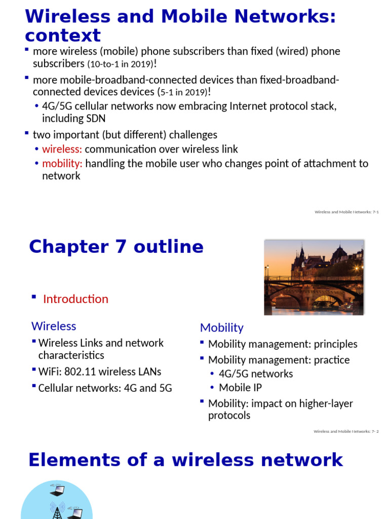 Chapter - 7 - Wireless and Mobile Networks | PDF | Computer Network | Ieee 802.11
