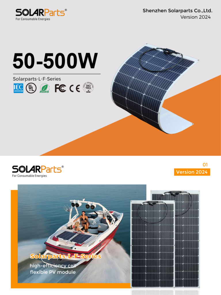 Solarparts-L-F-Series_Flexible_Solar_Panels_ | PDF | Solar Panel ...