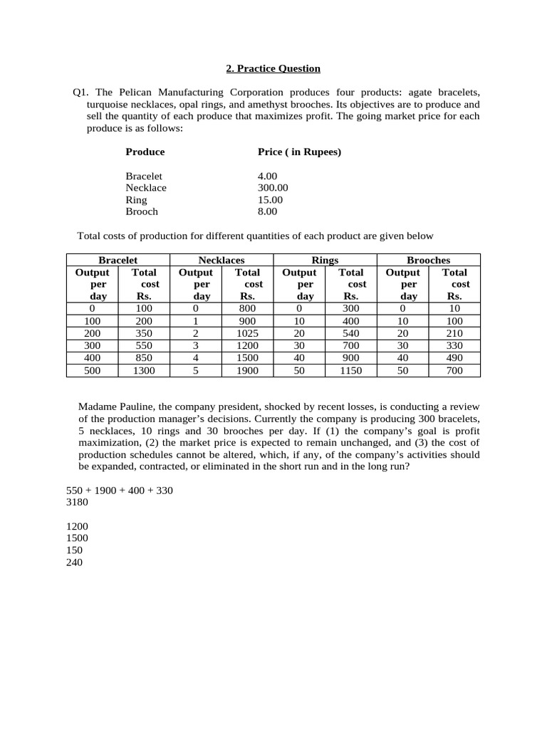 Practice Exercise 2 | PDF