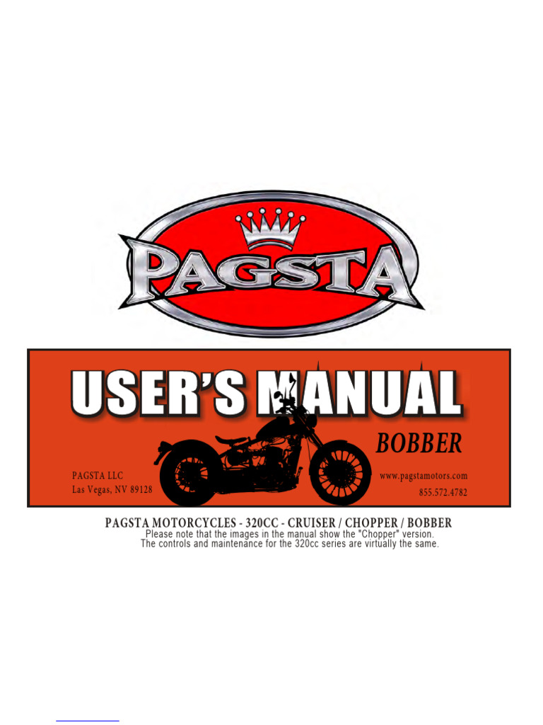 PAGSTA 320CC Motorcycle Owner's Manual | PDF | Tire | Manual Transmission