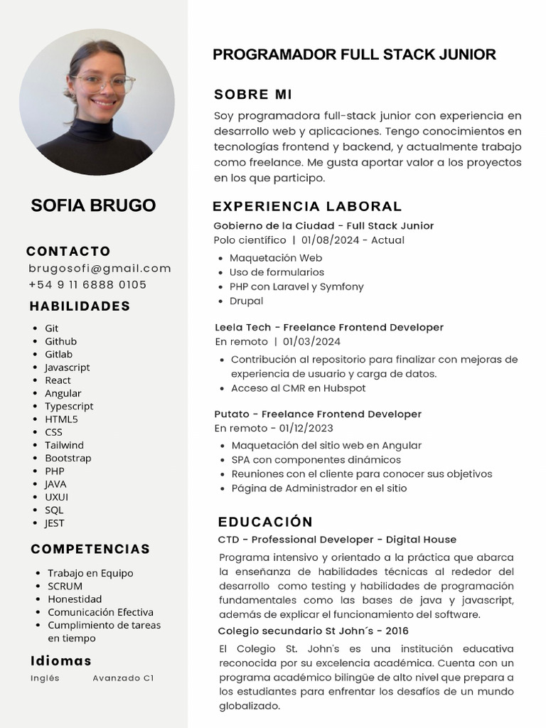 Sofia Brugo CV | PDF
