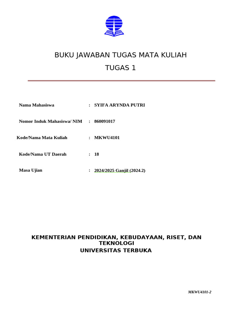 tugs tmk 1 agama islam | PDF