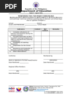 Annex B. NSED Monitoring & Reporting Template | PDF | Emergency ...