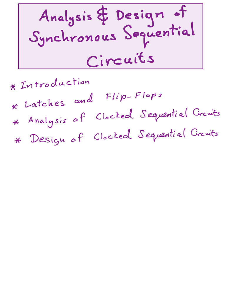 11 - Sequential Circuits Analysis and Design | PDF | Electrical Circuits | Electrical Engineering