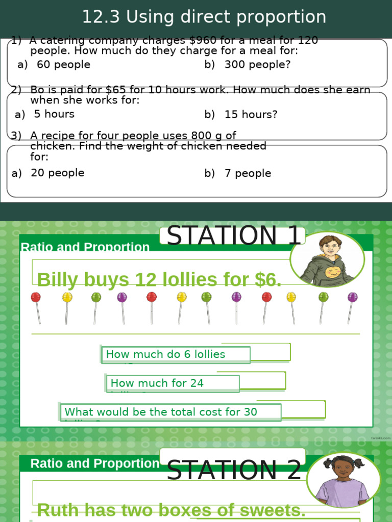 12.3 Using Direct Proportion | PDF | Muffin | Cuisine
