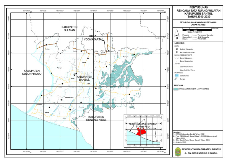 Rencana Tata Ruang Bantul | PDF