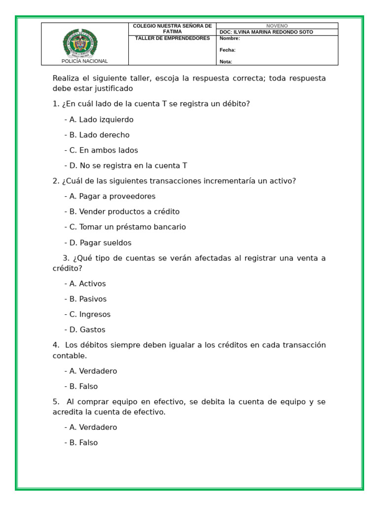 TALLER BASICO NOVENO PLATAFORMA | PDF