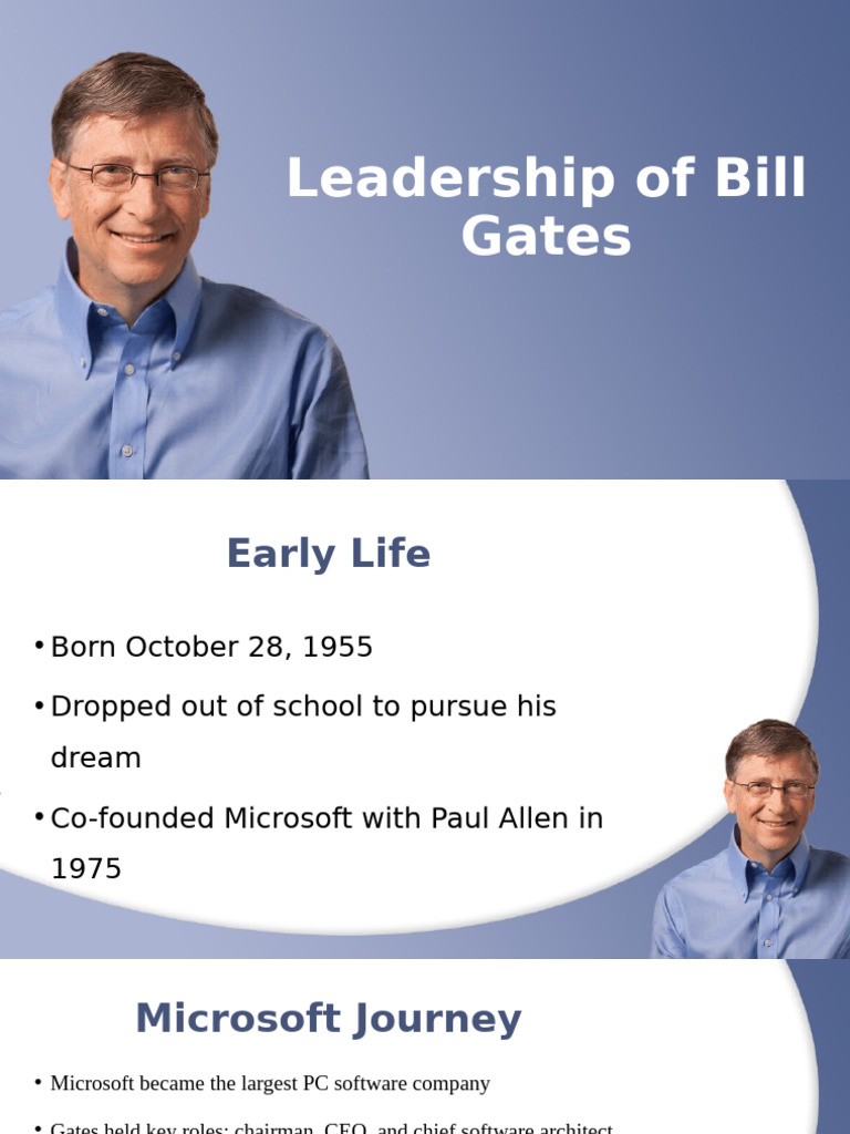 Leadership of Bill Gates | PDF | Leadership | Microsoft