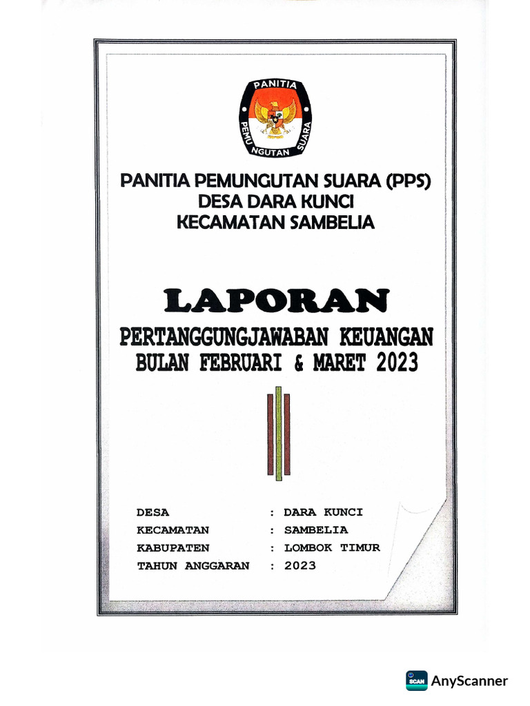 LPJ PPS Desa Dara Kunci 2023 | PDF