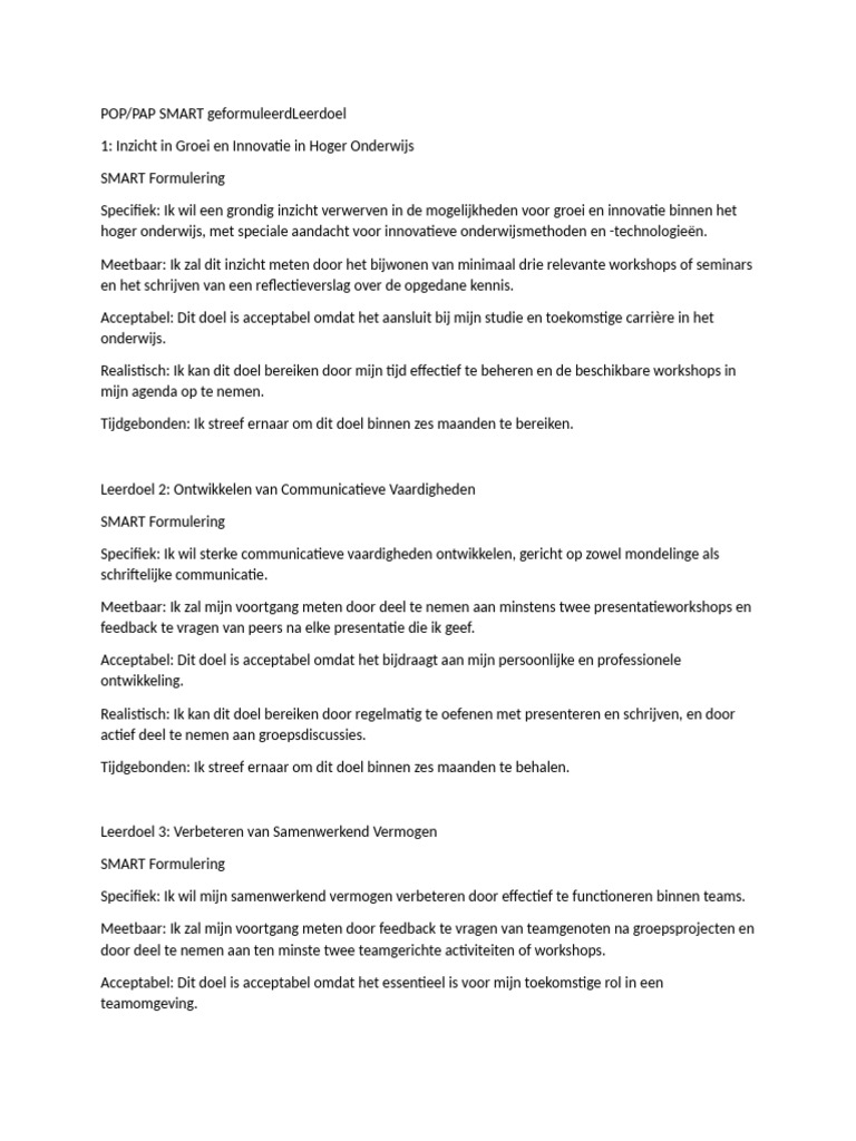 Plan Van Aanpak | PDF