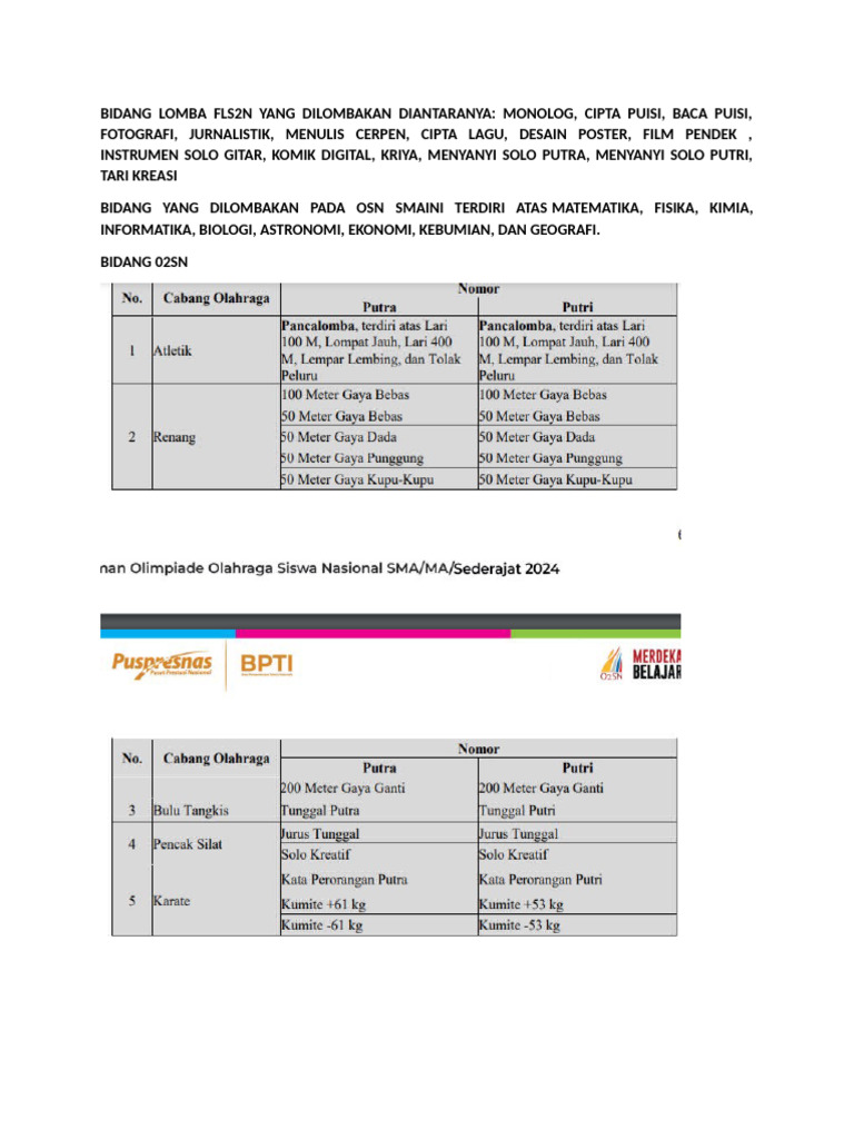 Lomba Osn | PDF