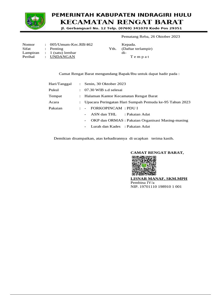 UNDANGAN SUMPAH PEMUDA | PDF