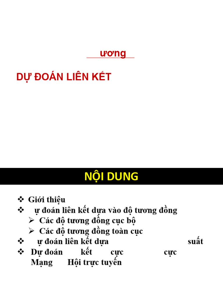 Chương 7 Du Doan Lien Ket | PDF