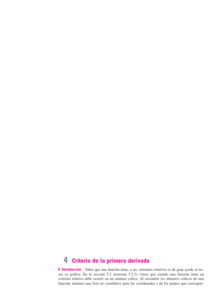 4. Criterio de La Primera Derivada | PDF | Derivado | Asíntota