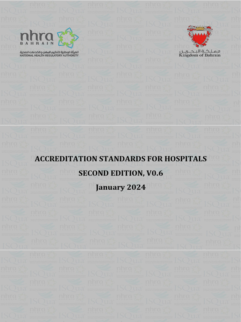 NHRA Hospital Accreditation Standards | PDF | Hospital | Health Care
