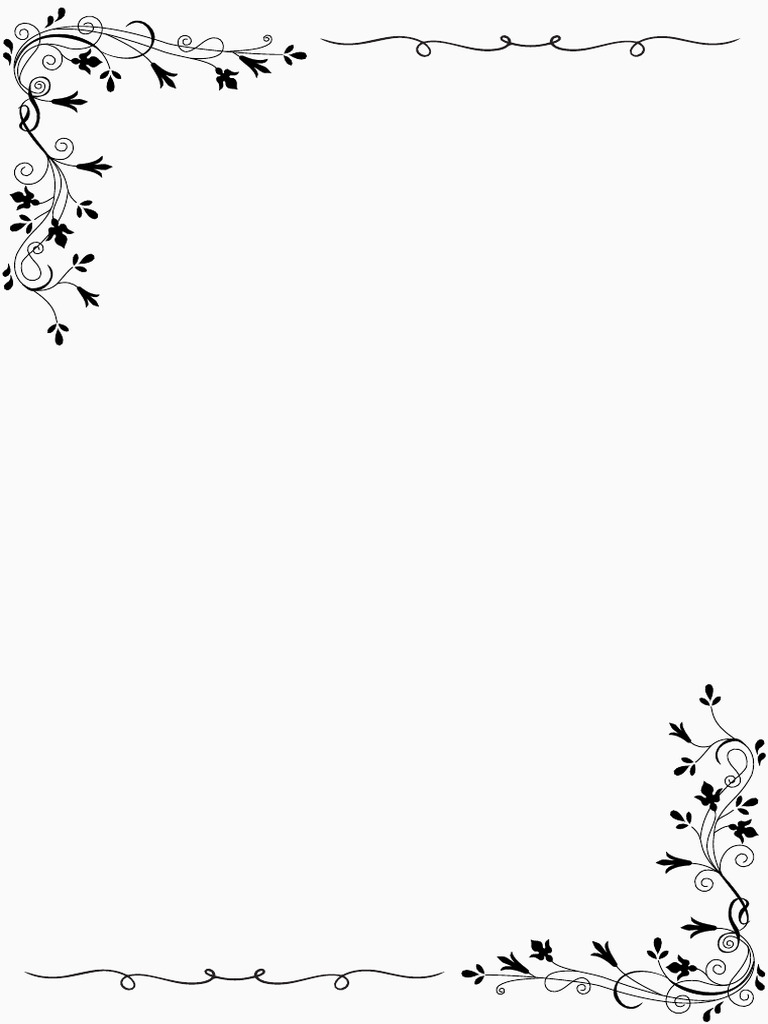 Grey Simple Decorative Page Border | PDF