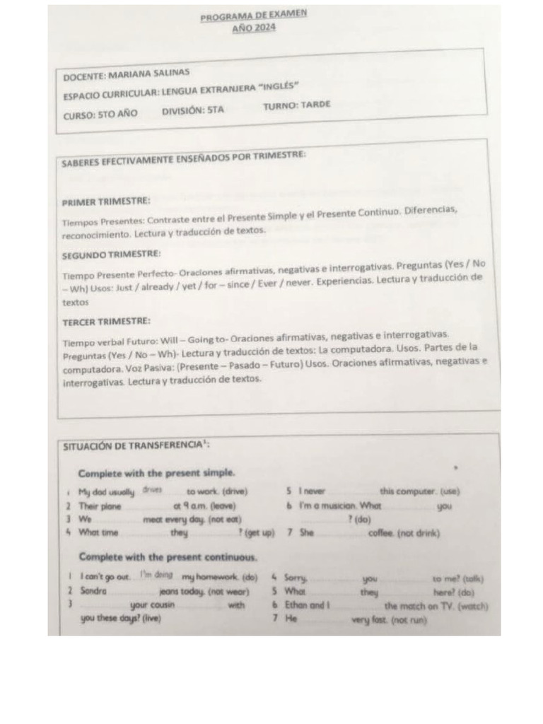 Programas | PDF