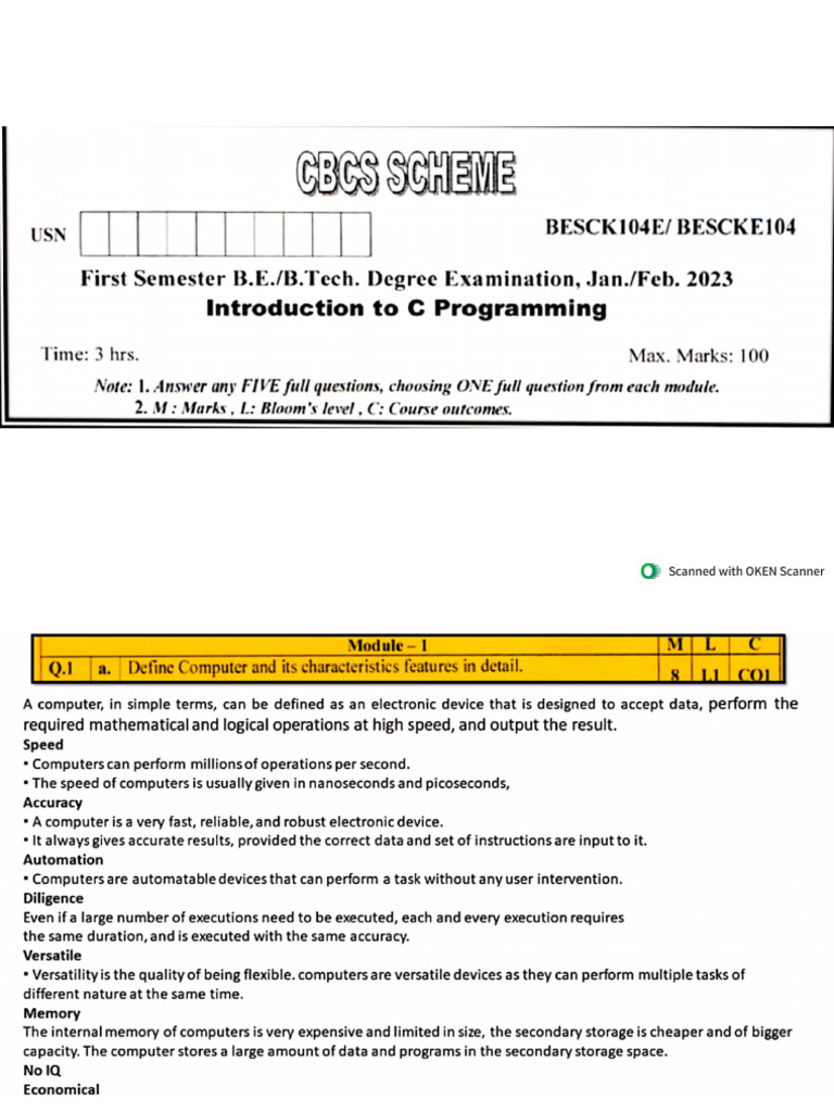 BESCk104E 2023 Solved Paper | PDF