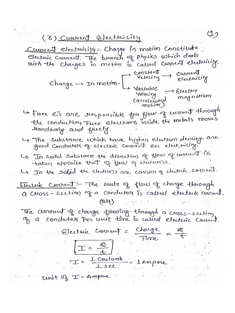 12th Chap-3 Current Electricity | PDF