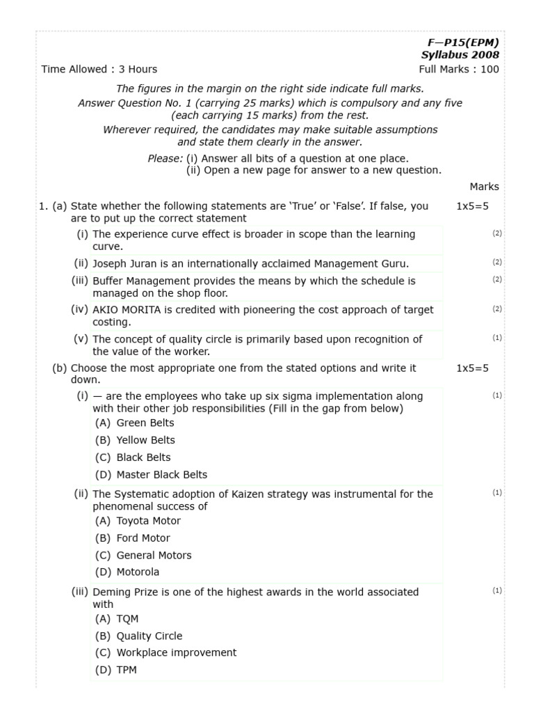 CWA ICWA Final - Group IV - Management Accounting - Enterprise ...