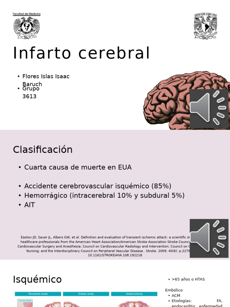 106 Isaac Baruch-Infarto Cerebral | PDF | Stroke | Clinical Medicine