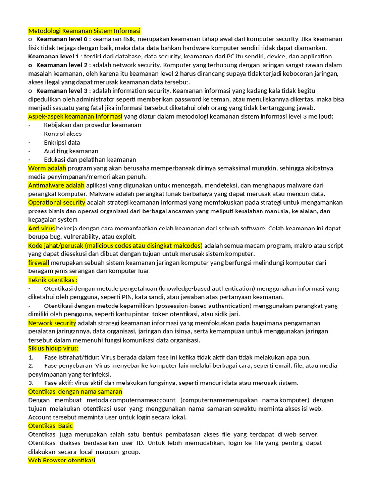 Rangkuman Manrisk | PDF